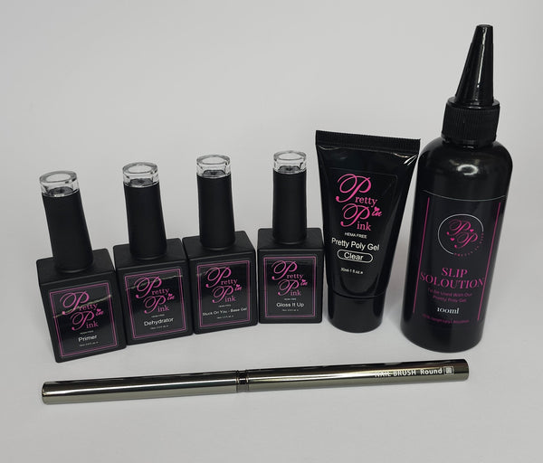 Pretty Poly Gel Starter Kit (Basic) – Pretty In Pink - Nail & Beauty ...